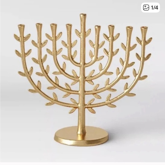 Threshold | Holiday | New Tree Of Life Menorah Gold Tone Hanukkah ...